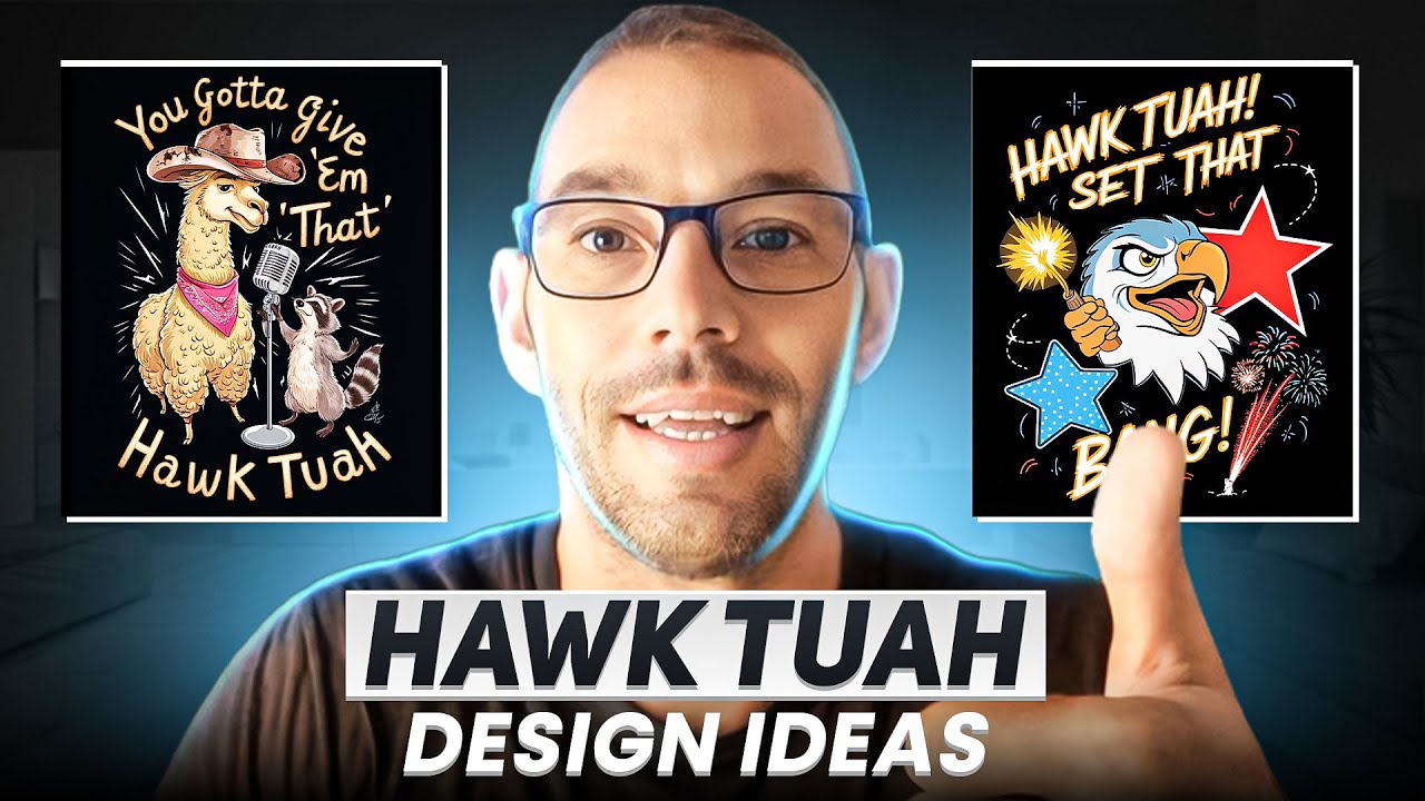 Hawk Tuah Niche Design Ideas For Merch By Amazon #merchondemand # ...