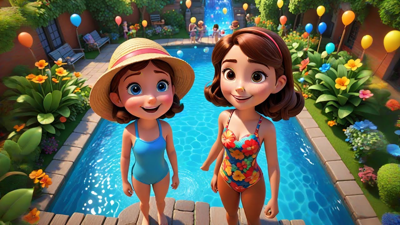 Pool Party Song | Fun Splashy Kids Song | Sing-Along Nursery Rhyme ...