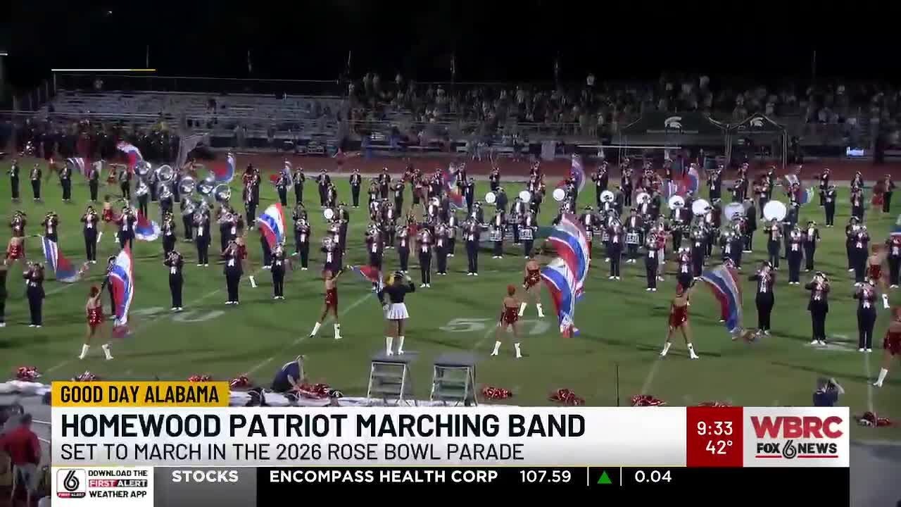 Homewood Patriot Marching Band preparing to march in Rose Bowl Parade ...