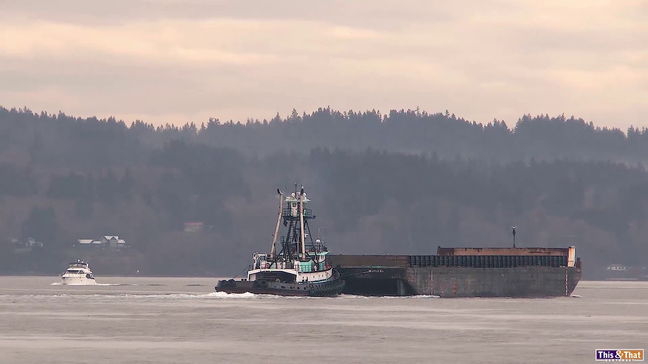 Tugboat in the Puget Sound - YouTube