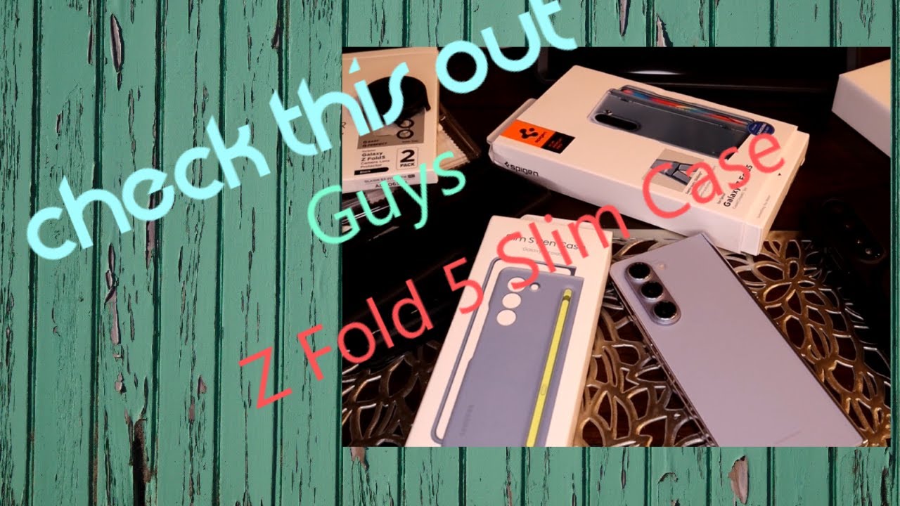 The Original Z fold 5 slim case with S pen (Color blue) - YouTube
