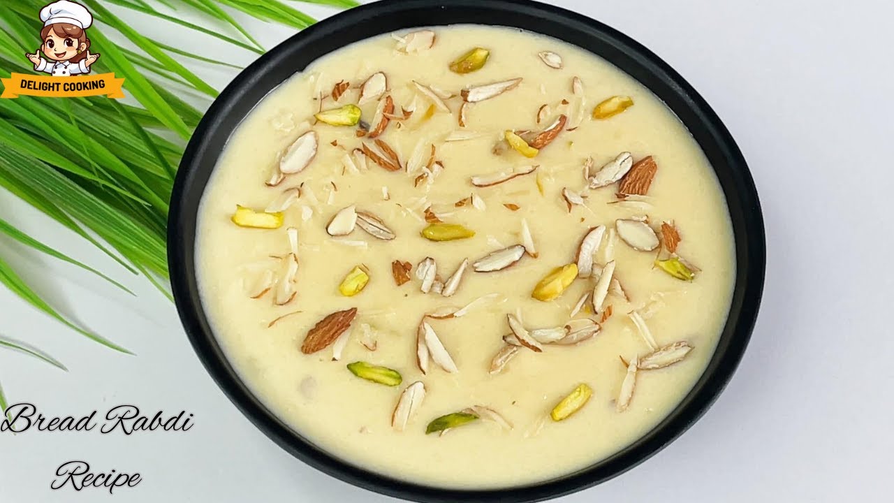 Instant Bread Rabdi Recipe | Simple & Easy Sweet Recipe | Bread Kheer ...