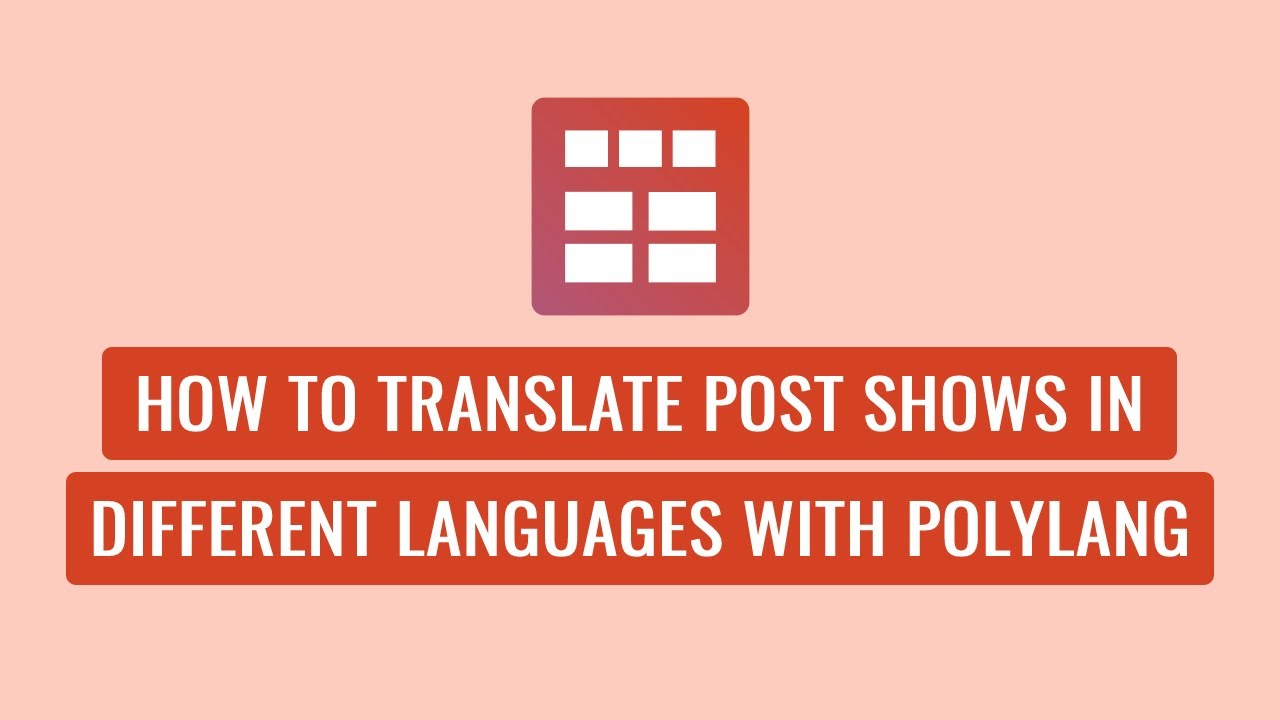 Smart Post Show Pro - How To Translate Post Shows in Different ...