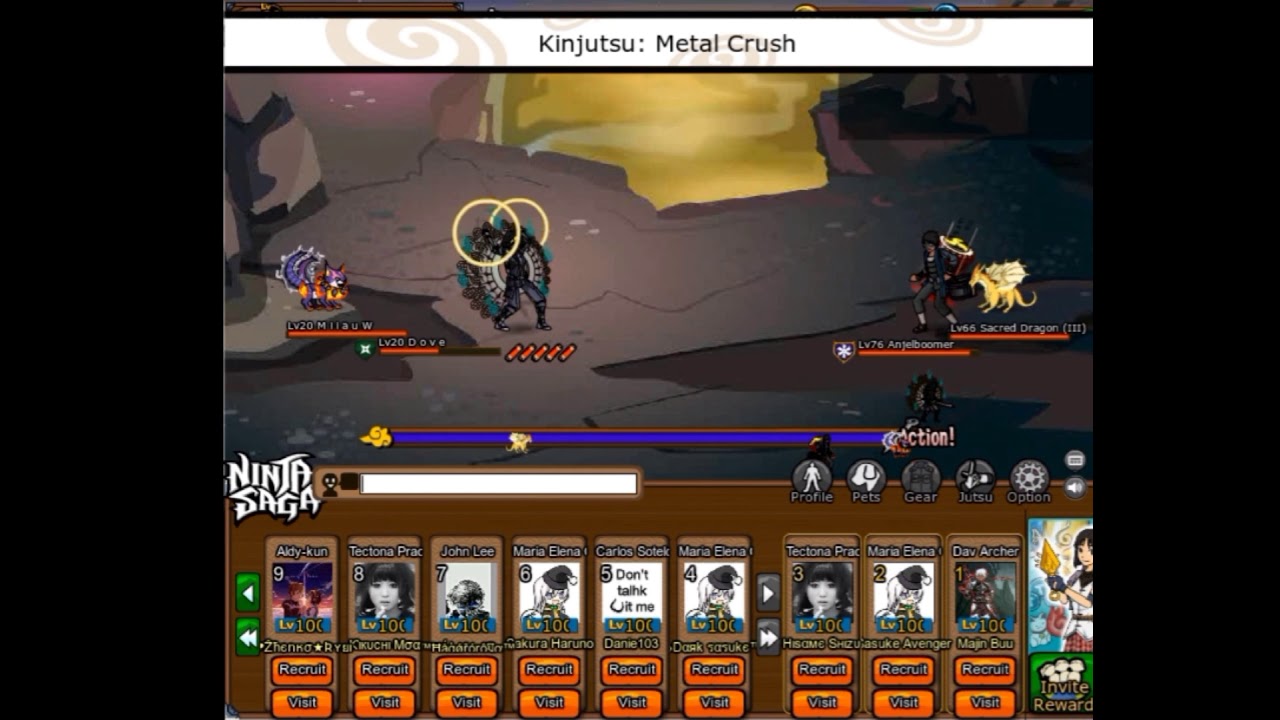 Ninja Saga Genin Test PVP Terahir Sebelum Clouse - YouTube