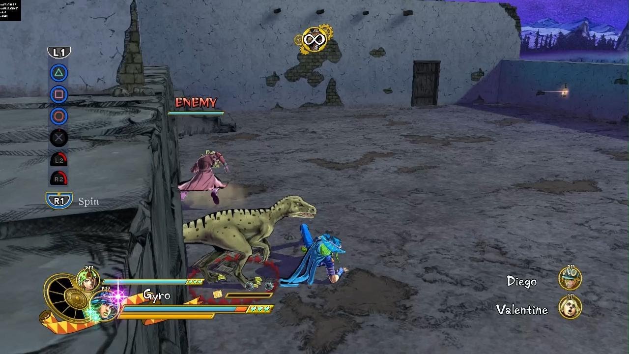 JoJo's Bizarre Adventure: Eyes of Heaven Johnny vs Dio - YouTube