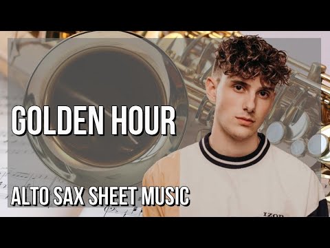 SUPER EASY Alto Sax Sheet Music: How to play Golden Hour by JVKE - YouTube