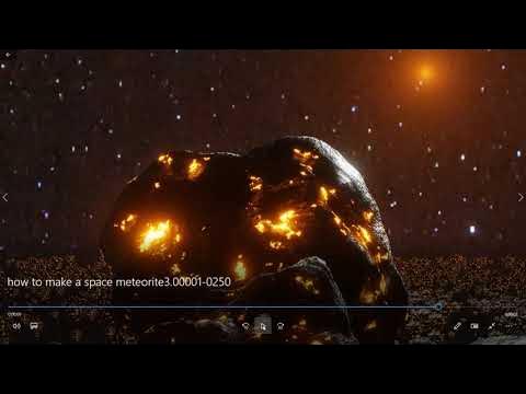Blender 3.0 Chinese tutorial :How to make a space meteorite animation.外太空陨石动画中文教程 - YouTube