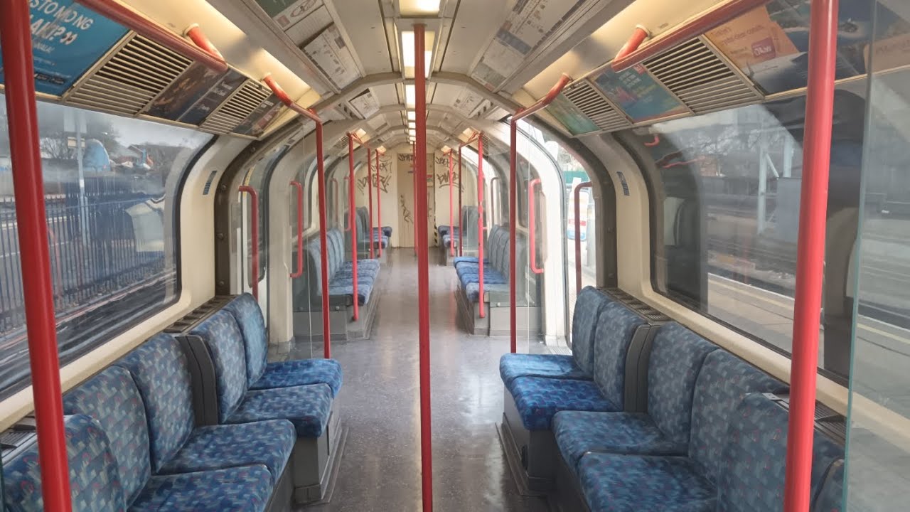Tube Carriage Interior Tour Central Line 1992 Stock West Ruislip to ...
