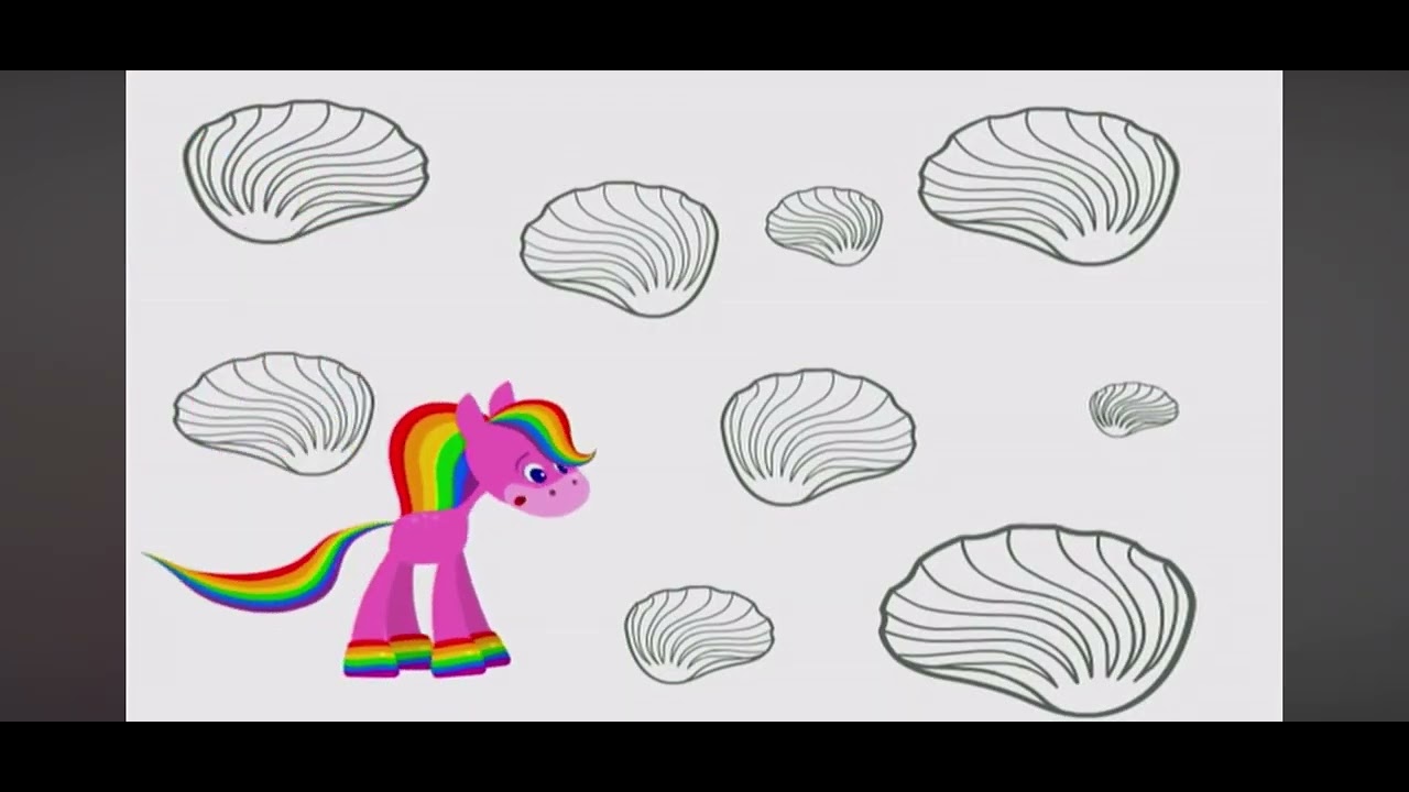 Rainbow horse EP136 seashell - YouTube