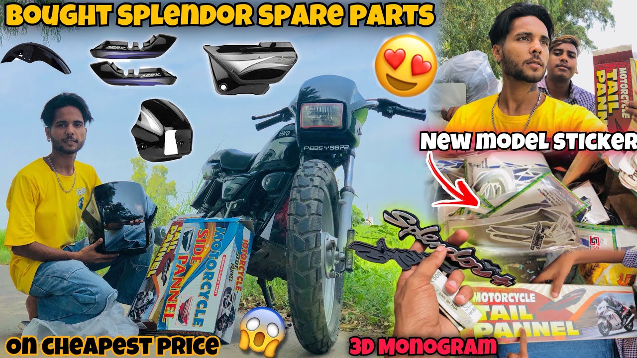 Bought Splendor All Spare Parts😍 || On Cheapest Price😱 || New Model ...