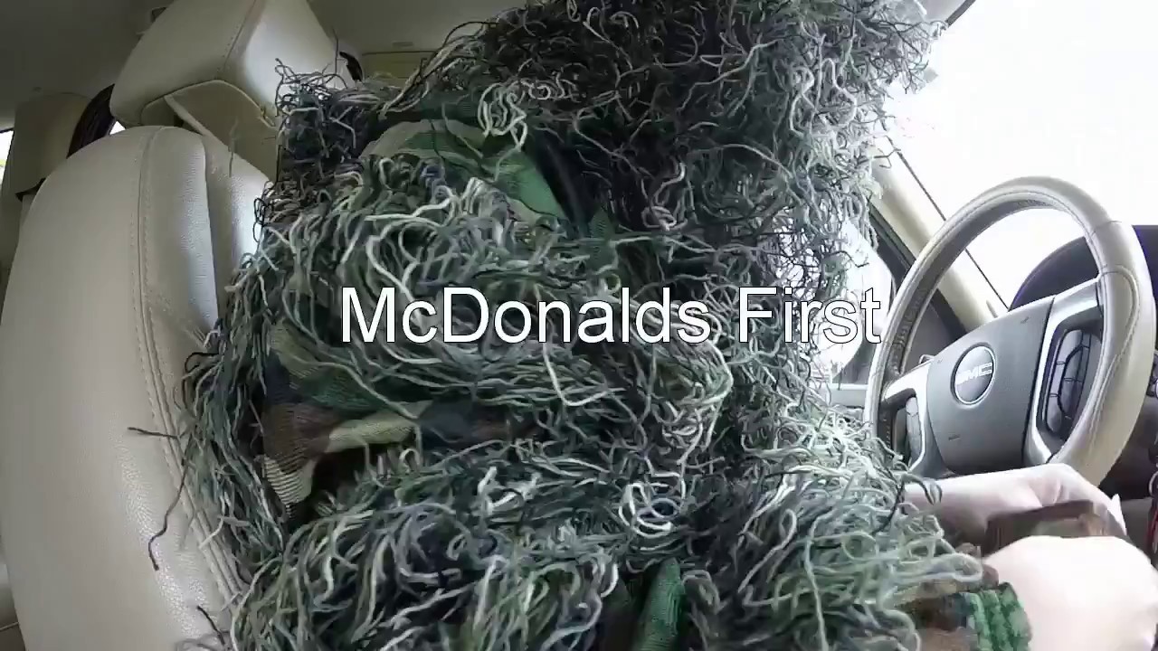 April Fools Ghillie Suit Prank - YouTube