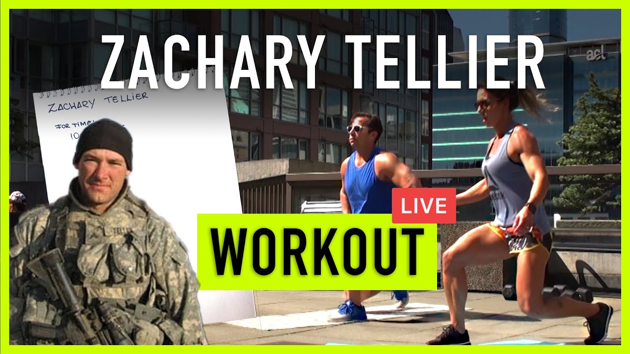 Zachary Tellier Wod Crossfit Partner Home Workout | Live - YouTube