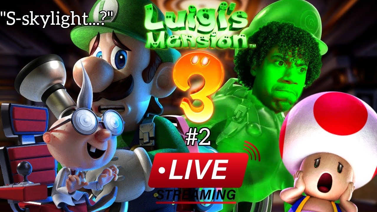 LUIGI, STOP BEING SCARED! | Luigi's Mansion 3 - LIVE STREAM!!! | (Part ...