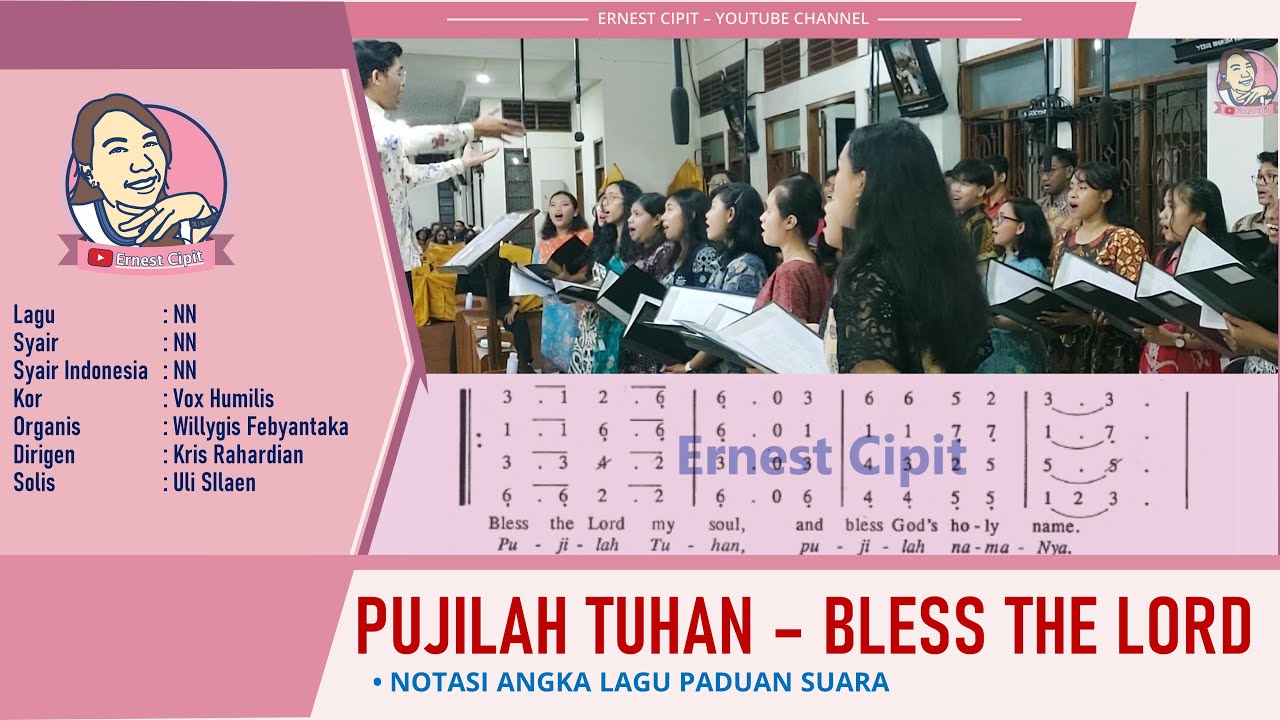 Bless The Lord | Pujilah Tuhan Pujilah NamaNya | Lagu Taize | Ibadat ...