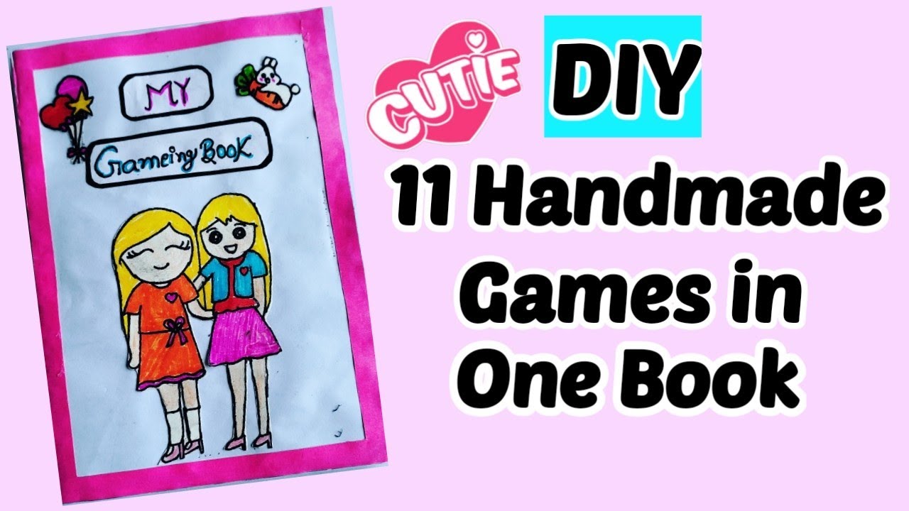 11 Paper Games in a book / DIY Cute Gamingok/ How to make paper gaming ...