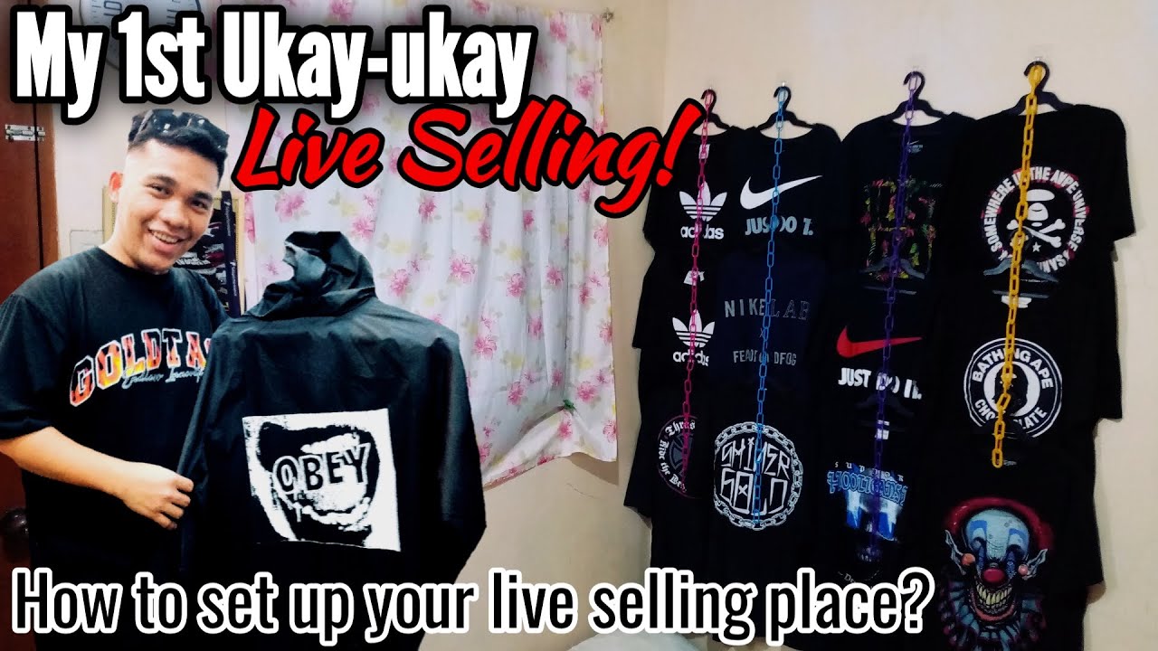 Unang Ukay-ukay Live Selling ko sa Facebook Branded Men's Tshirt | How ...