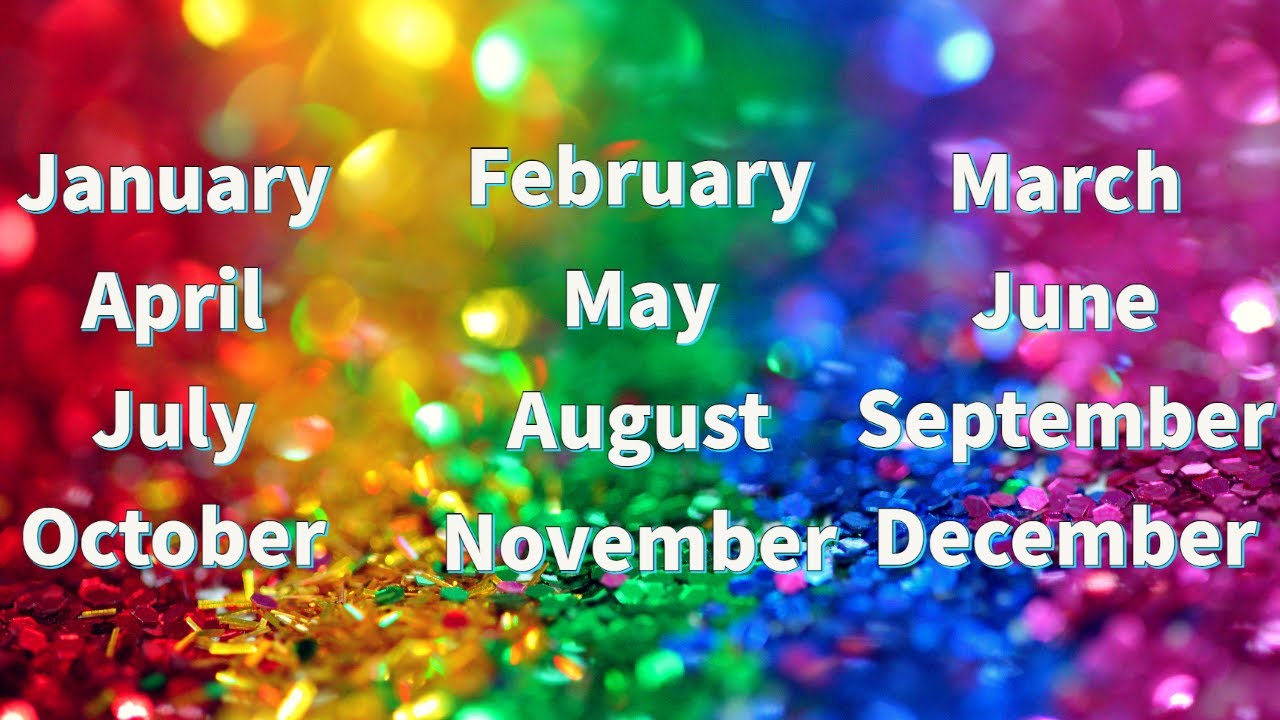 The 12 Months of a the Year! Easy way to learn the months and how many ...