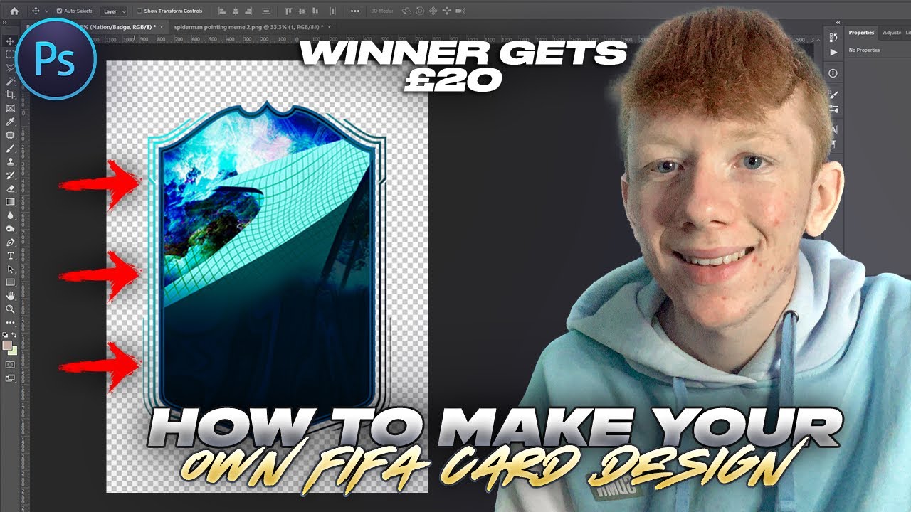 HOW TO MAKE FIFA CARDS COMPETITION 🔥 FIFA 22 GRAPHIC DESIGN - YouTube