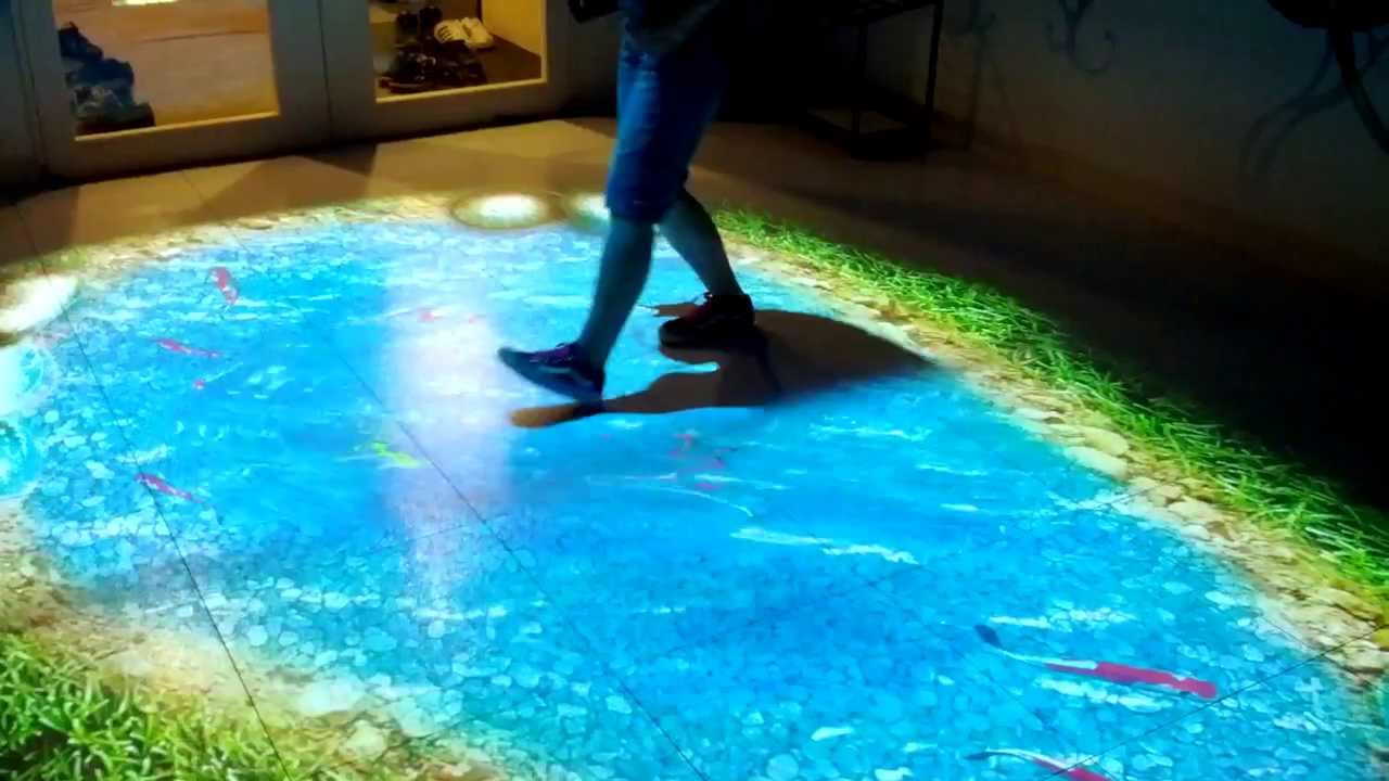 Custom Interactive Fish Pond - YouTube