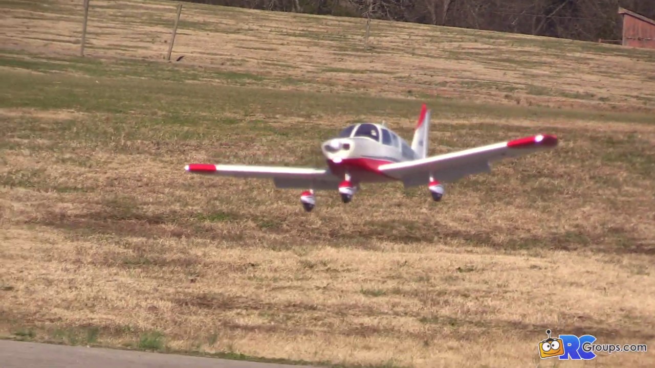 E-flite Cherokee 1.3M BNF - RCGroups Flight Video - YouTube