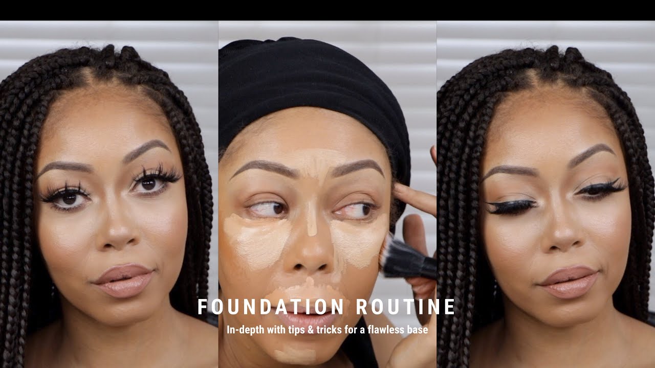 FLAWLESS FOUNDATION ROUTINE: IN DEPTH FULL COVERAGE - YouTube