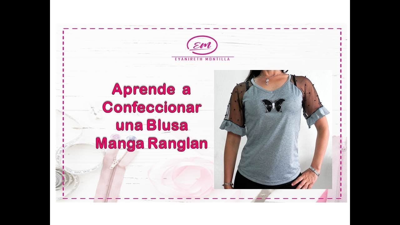 Confección de Blusa Manga Ranglan - YouTube