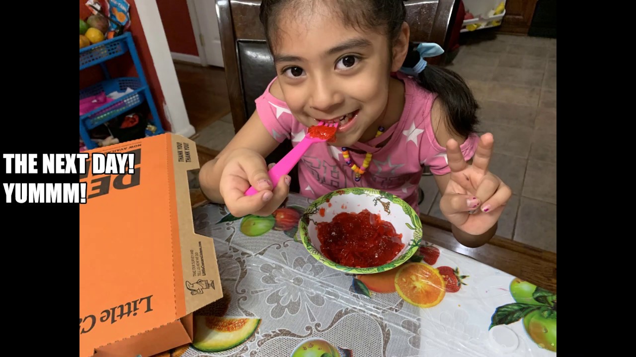 Nikki sticky tries making jell-o for the first time ! - YouTube
