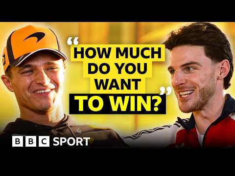Lando Norris and Declan Rice talk title battles, F1 and football! | BBC Sport