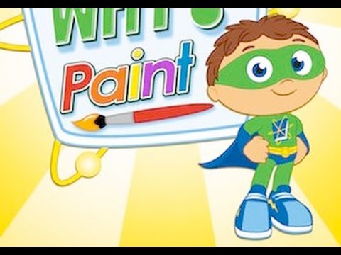 SUPER WHY Paint! - iPad app demo for kids - Ellie - YouTube