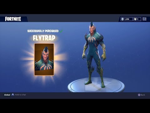 FLYTRAP SKIN! FORTNITE: BATTLE ROYALE GAMEPLAY + TIPS! BATTLE PASS 94 ...