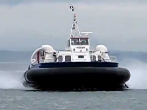 Hovercraft Isle of Wight to Portsmouth - YouTube
