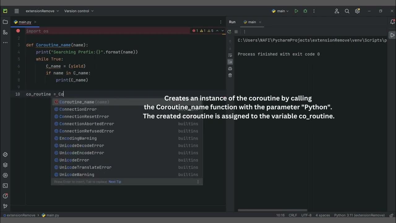 Python Coroutines Implementation - YouTube