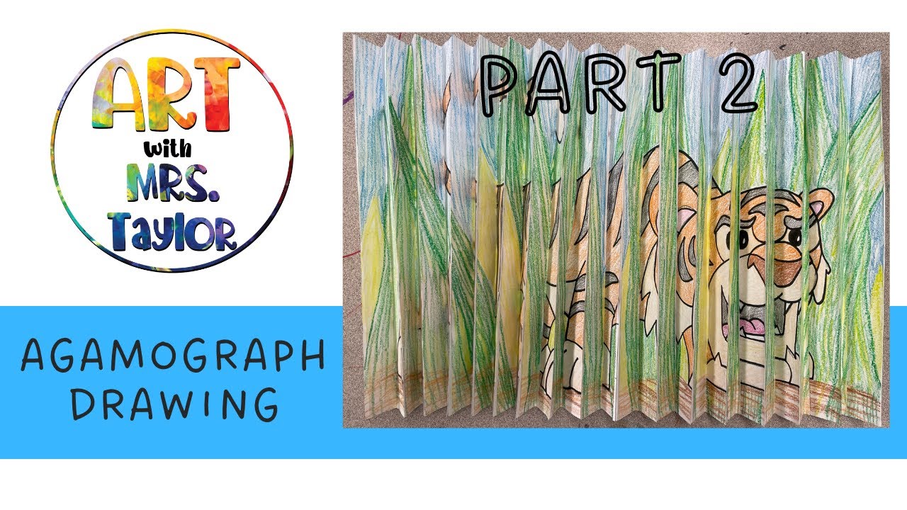 Agamograph Drawing, part 2 - YouTube