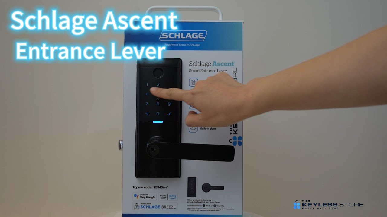 Schlage Ascent Smart Entry Lever Demo - YouTube