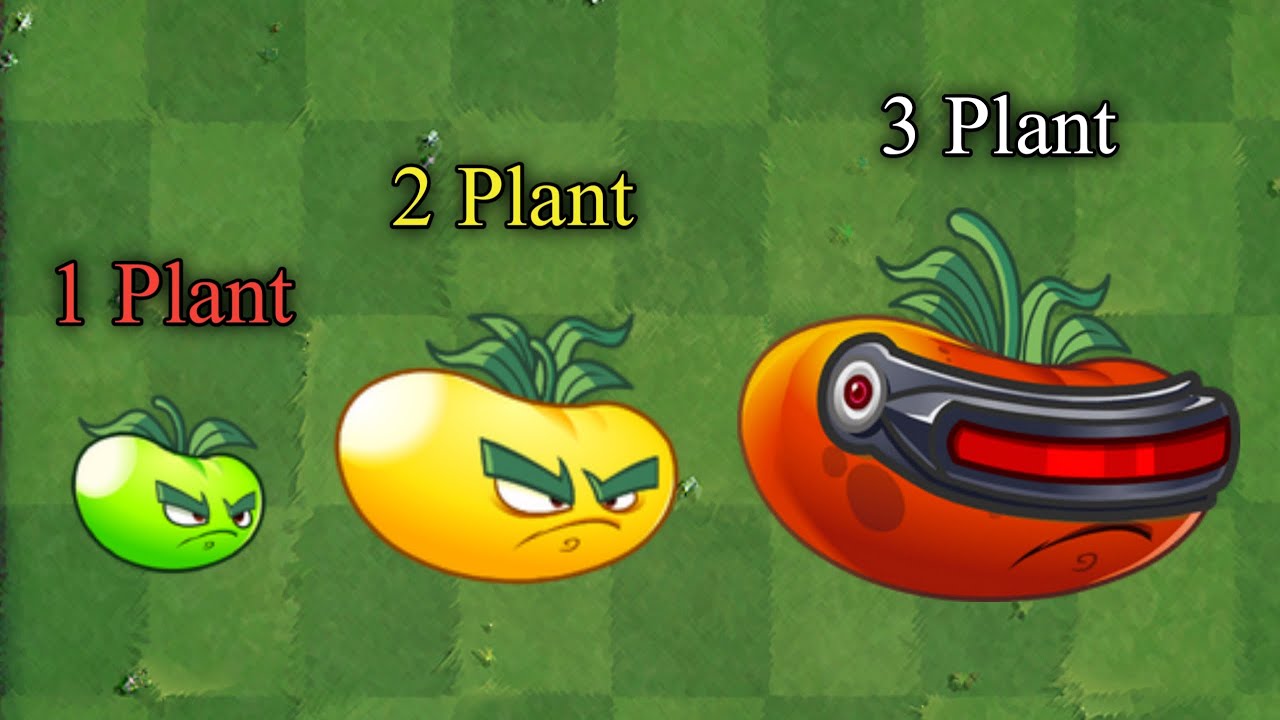 PVZ 2 Discovery . Ultomato 1 Plant vs 2 Plants vs 3 Plants // Which one ...