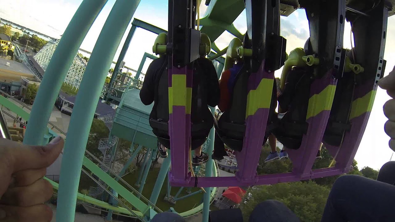 POV Ride on Raptor Inverted Coaster at Cedar Point with GoPro Hero 3 on ...