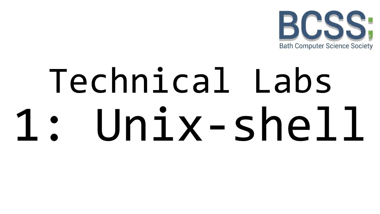 Technical Labs Session 1 - Unix! - YouTube