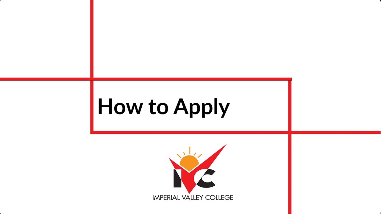 How to Apply to Attend Imperial Valley College - YouTube