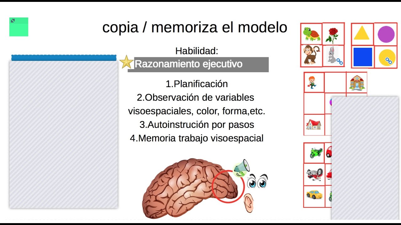 Habilidades visoespaciales y autoinstrucción: Copia y memoriza un ...