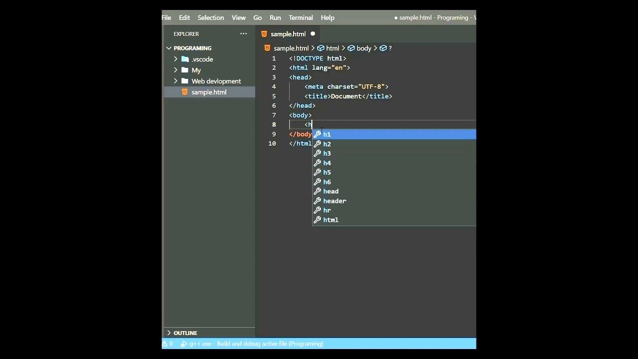 First HTML program Run on Google Chrome - YouTube