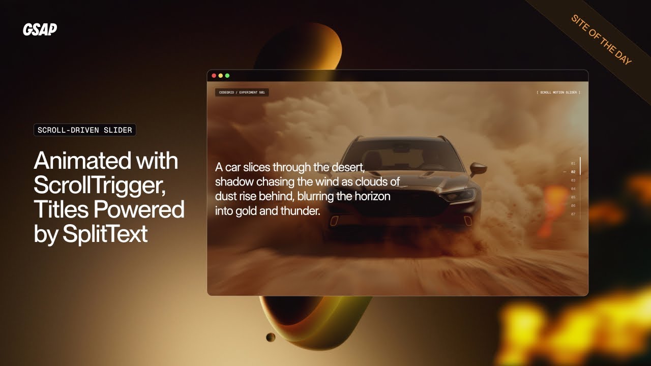 This GSAP Slider Is So Smooth It Might Slip Off the Page On Scroll ...