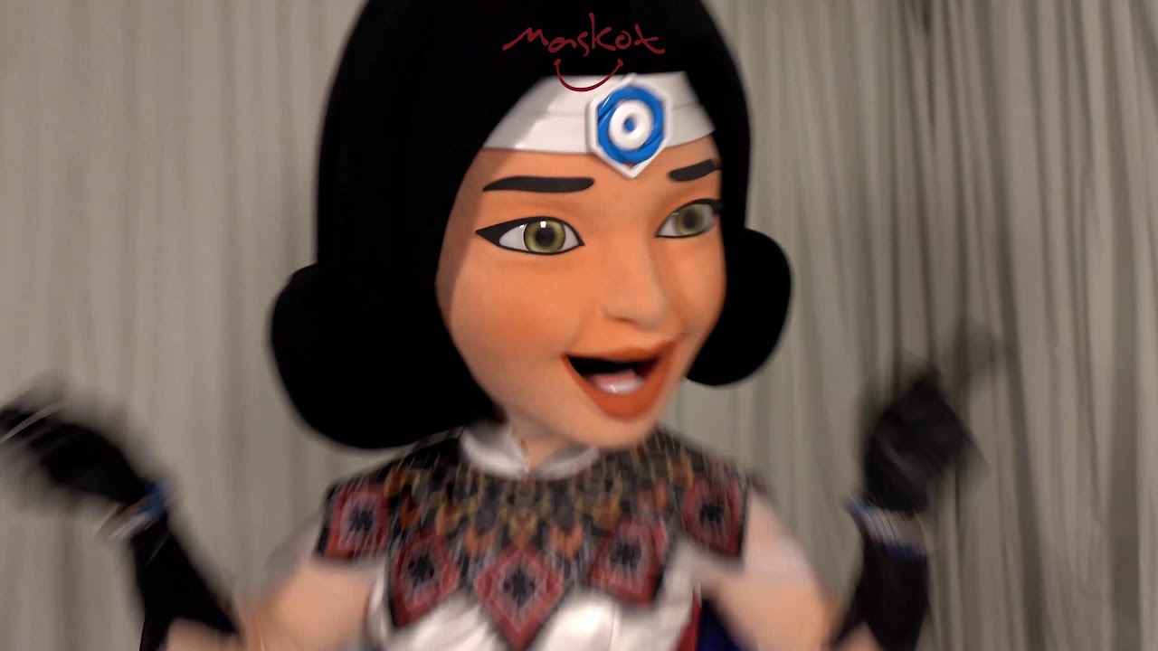 Wind Mascot Costume Suit Up - YouTube