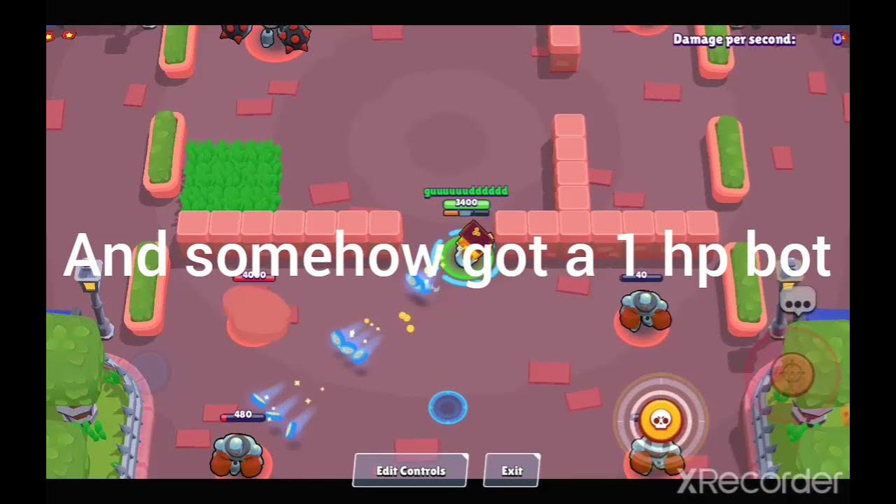 1 Hp Bot Brawl Stars Youtube