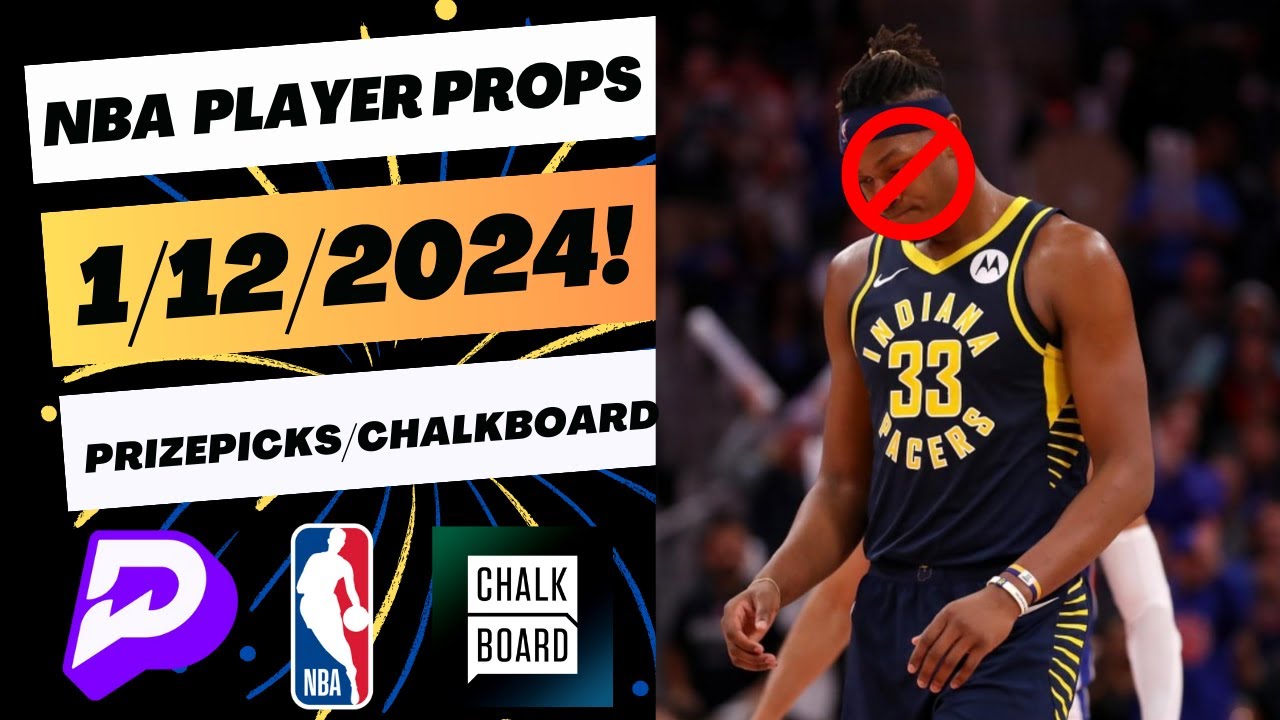 (60-15 RUN) Best NBA PrizePicks & Chalkboard Player Props Today | 1/12 ...