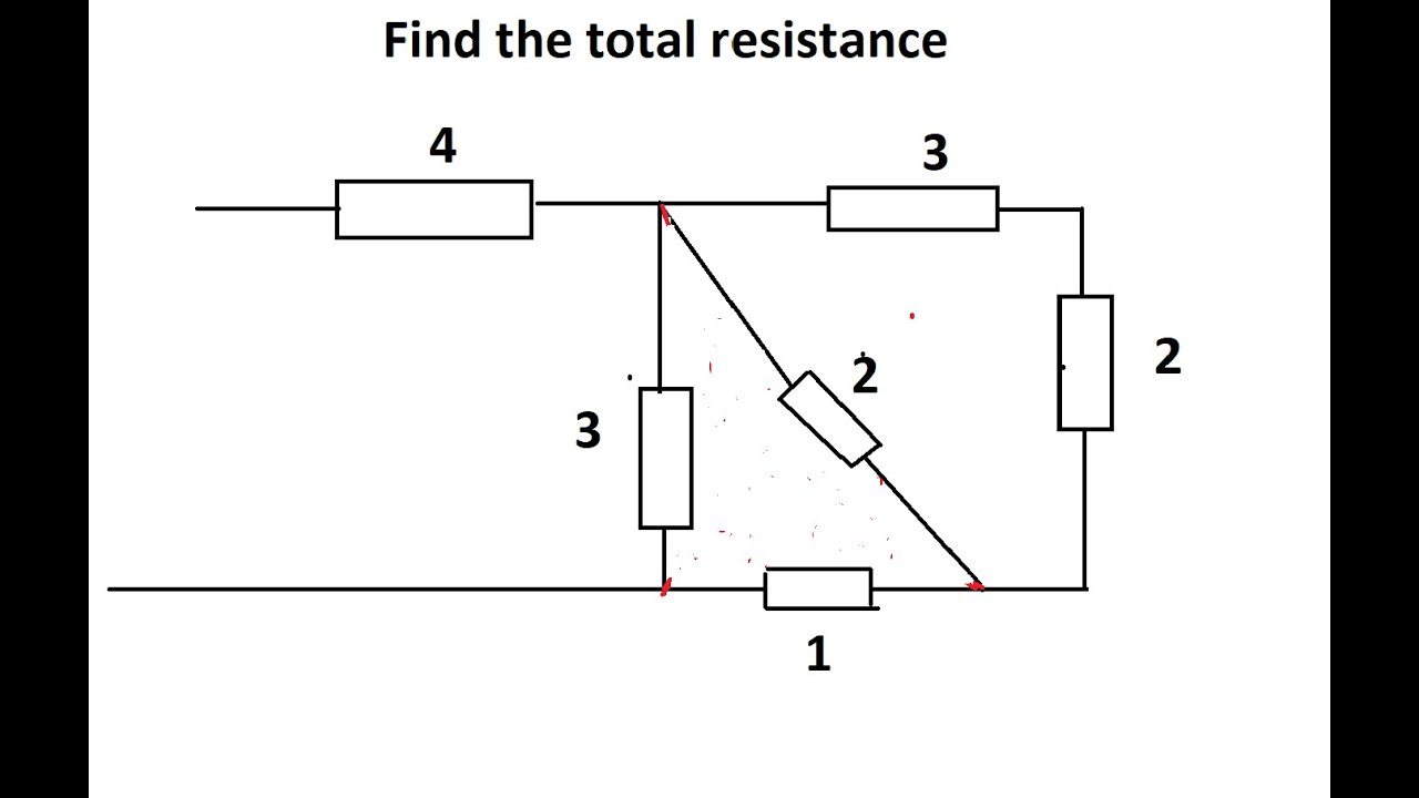 Physics Help: Find the total resistance - Transform Delta into Wye ...