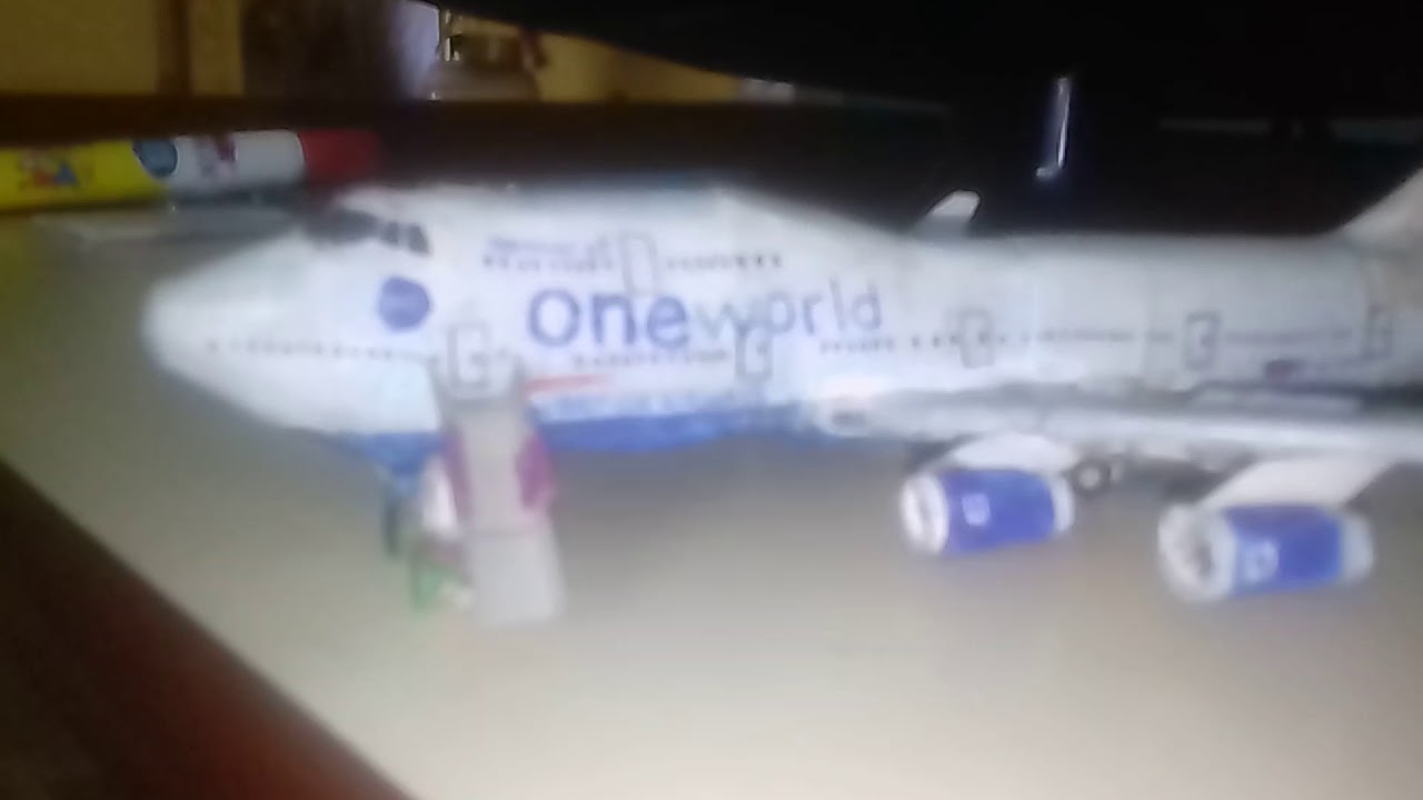 Cardboard made British Airways Boeing 747-400 - YouTube