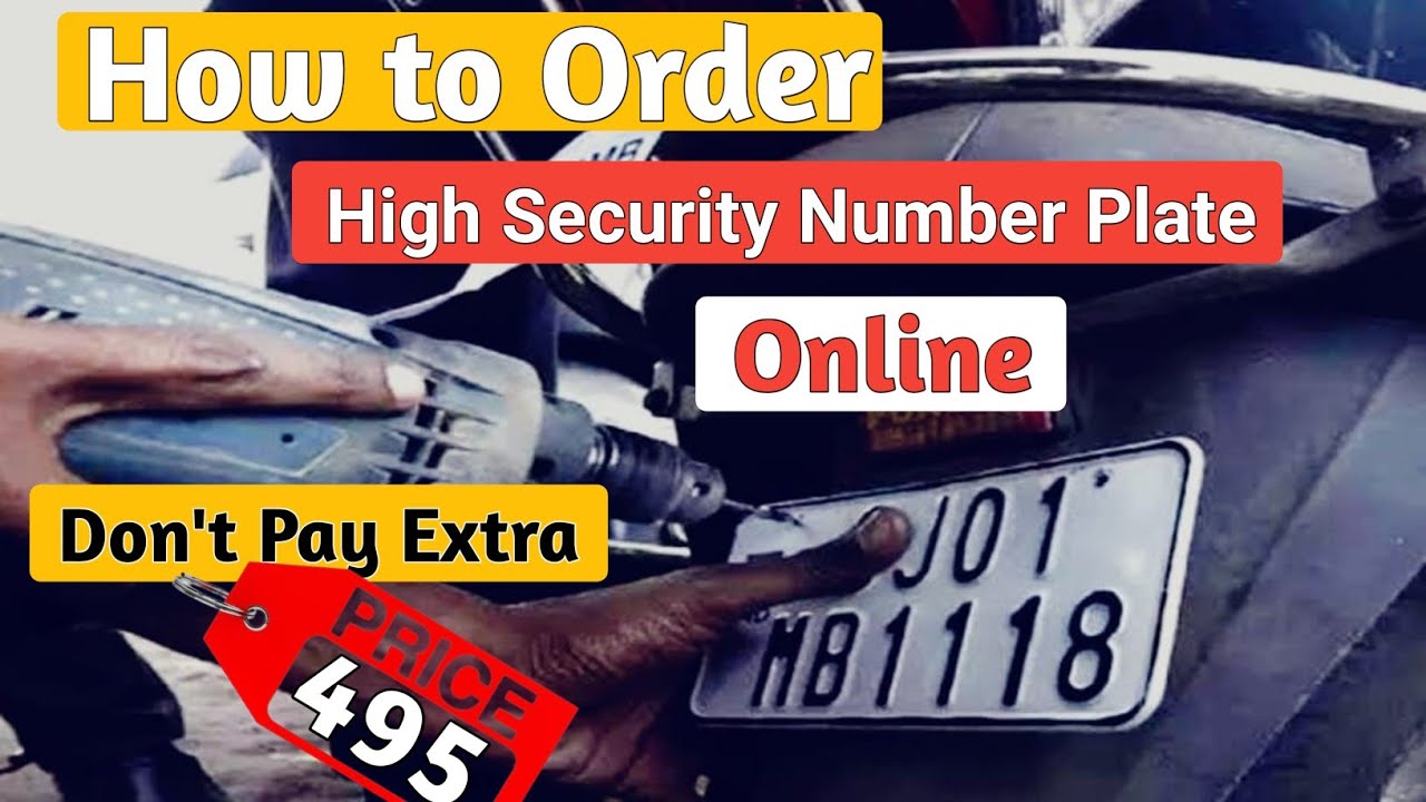 High Security Number Plate Order | HSRP Number Plate Apply Online ...