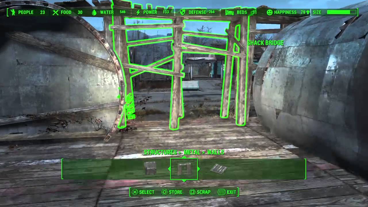 Fallout 4 lets build sanctuary - part 19 - power armor garage - YouTube
