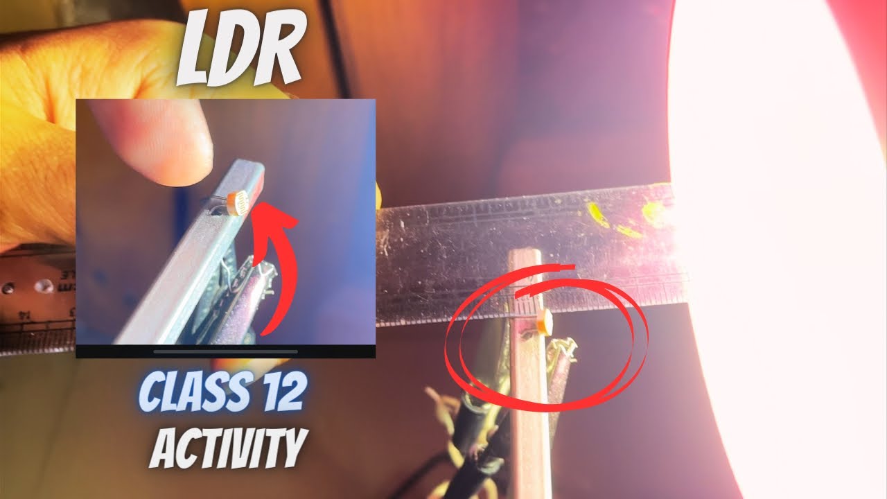 To study effect of intensity of light on LDR by varying the distance of ...