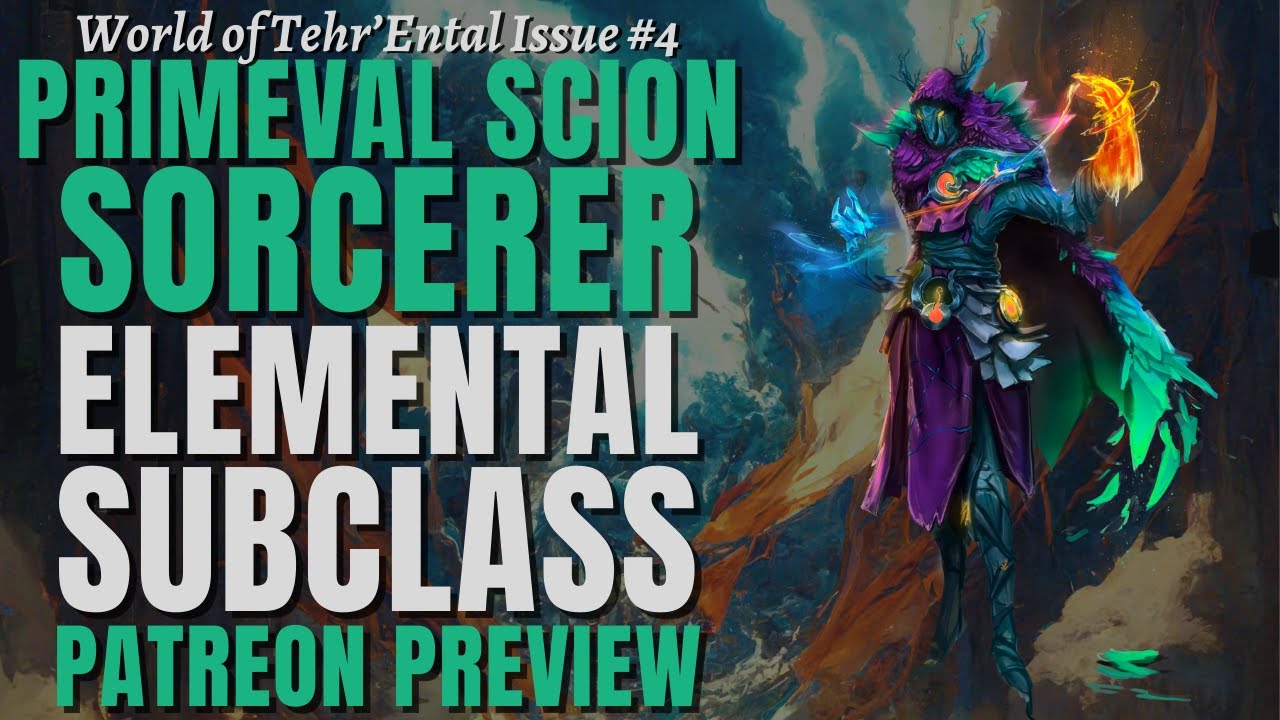 NEW Warden Elemental Magic Subclass, Race, Spells, Magic Items ...